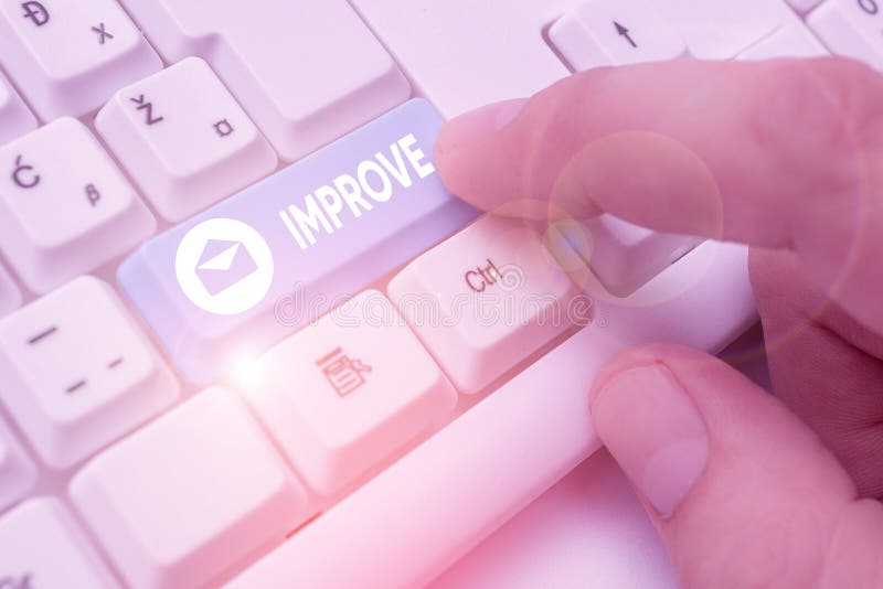 Handwriting Text Writing Improve. Concept Meaning Make Become Better ...