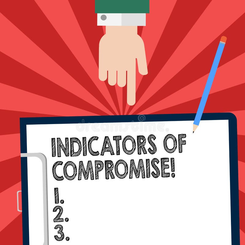 Handwriting Text Writing Indicators of Compromise. Concept Meaning ...