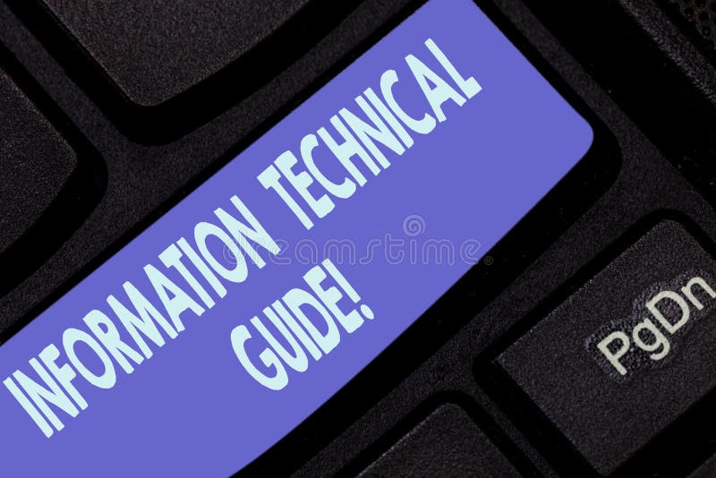 Handwriting Text Writing Information Technical Guide. Concept Meaning ...