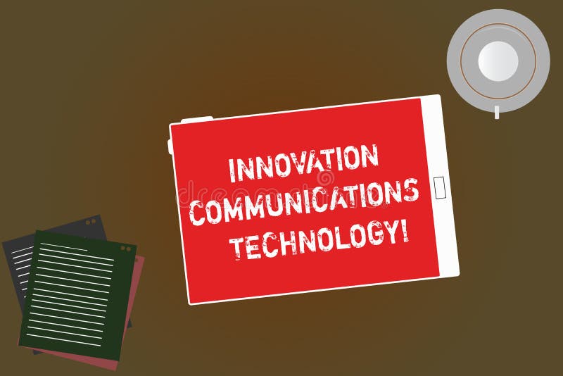 Handwriting Text Writing Innovation Communications Technology. Concept ...