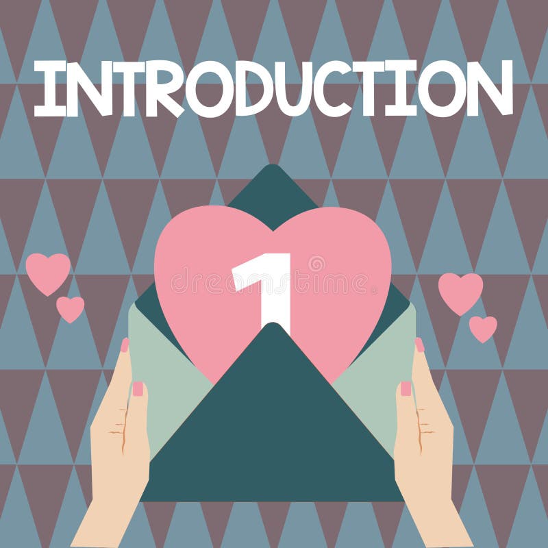 Handwriting Text Writing Introduction. Concept Meaning First Part of a ...