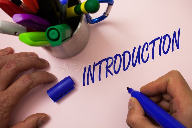 Handwriting Text Writing Introduction. Concept Meaning First Part of a ...