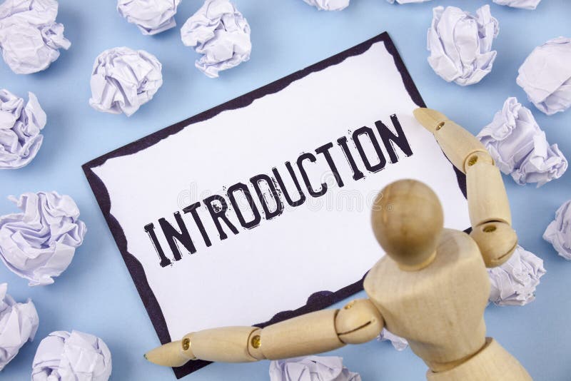 Handwriting Text Writing Introduction. Concept Meaning First Part of a ...