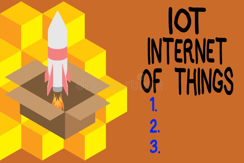 Handwriting Text Writing Iot Internet of Things. Concept Meaning ...