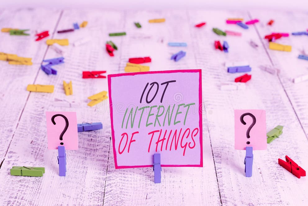 Handwriting Text Writing Iot Internet of Things. Concept Meaning ...