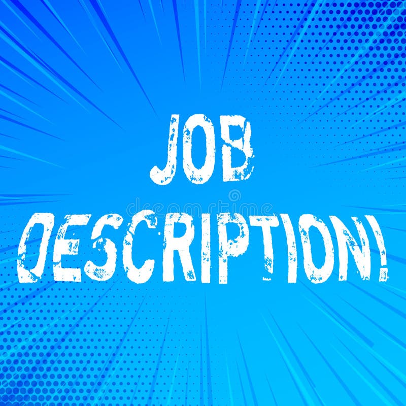 Handwriting Text Writing Job Description. Concept Meaning Document that ... Handwriting Text Writing Job Description. Concept Meaning Document that ...