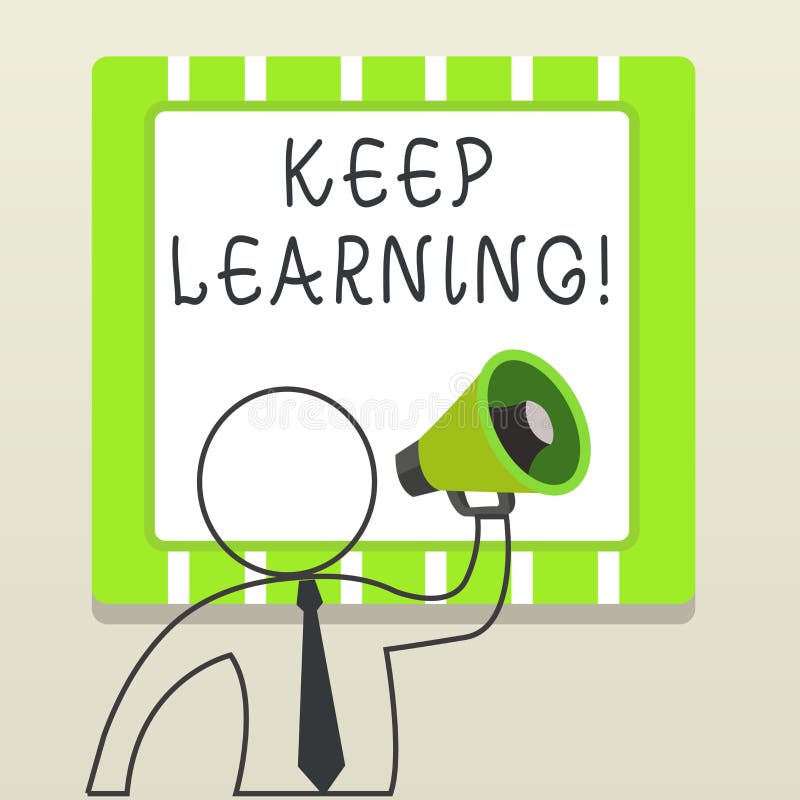 Handwriting Text Writing Keep Learning. Concept Meaning Life Long and ...