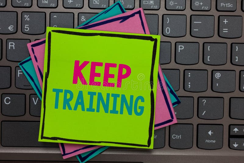 Handwriting Text Writing Keep Training. Concept Meaning Grounding ...