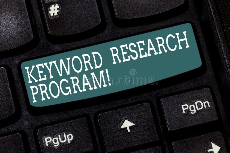Handwriting Text Writing Keyword Research Program. Concept Meaning ...