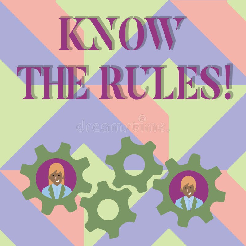 Handwriting Text Writing Know the Rules. Concept Meaning Be Aware of ...