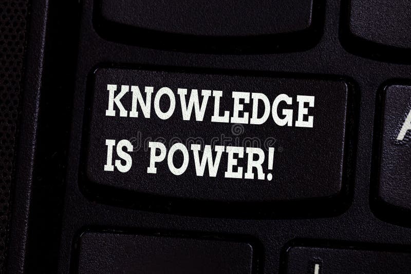 Handwriting Text Writing Knowledge is Power. Concept Meaning Knowing is ...