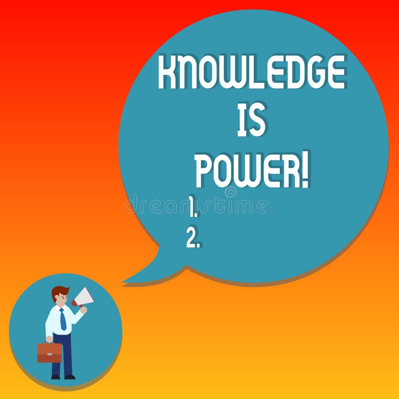 Handwriting Text Writing Knowledge is Power. Concept Meaning Knowing is ...