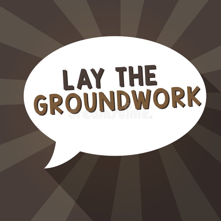 Handwriting Text Writing Lay the Groundwork. Concept Meaning Preparing ...