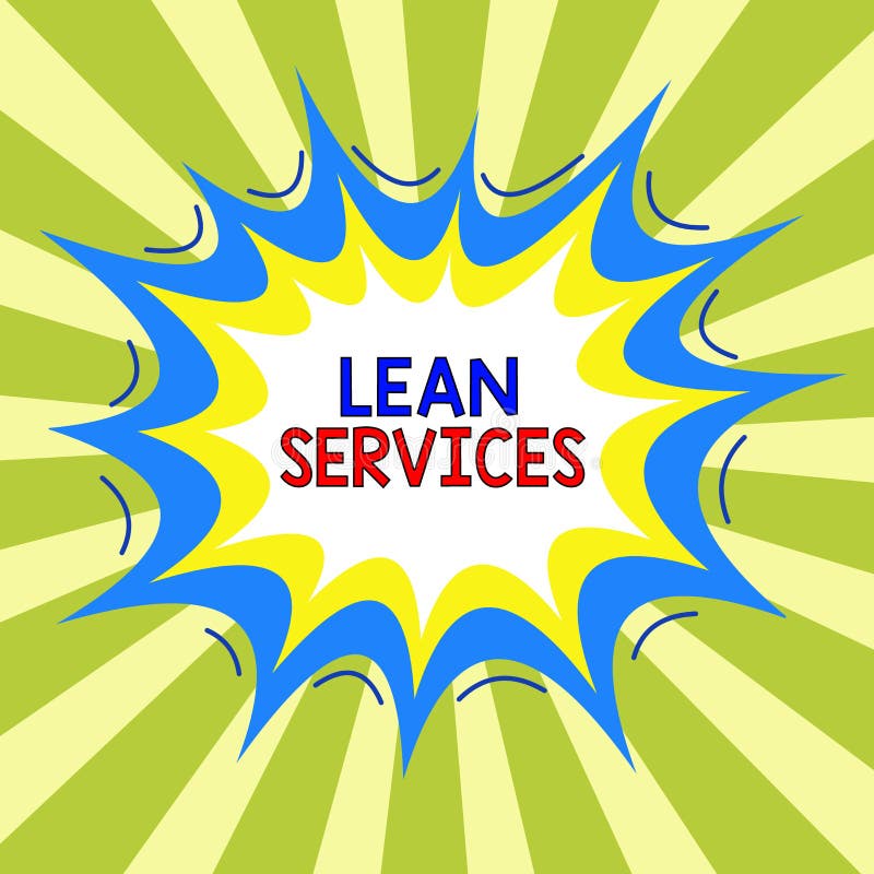Handwriting Text Writing Lean Services. Concept Meaning Application of ...