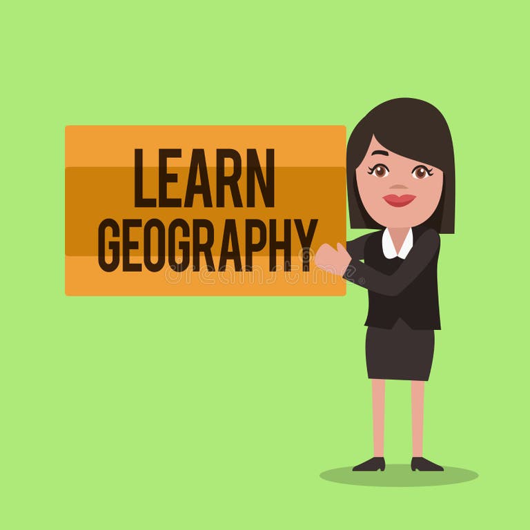 Handwriting Text Writing Learn Geography. Concept Meaning Study of Physical Features of Earth ...