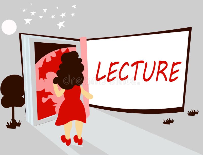 Handwriting Text Writing Lecture. Concept Meaning Educational Talk To ...