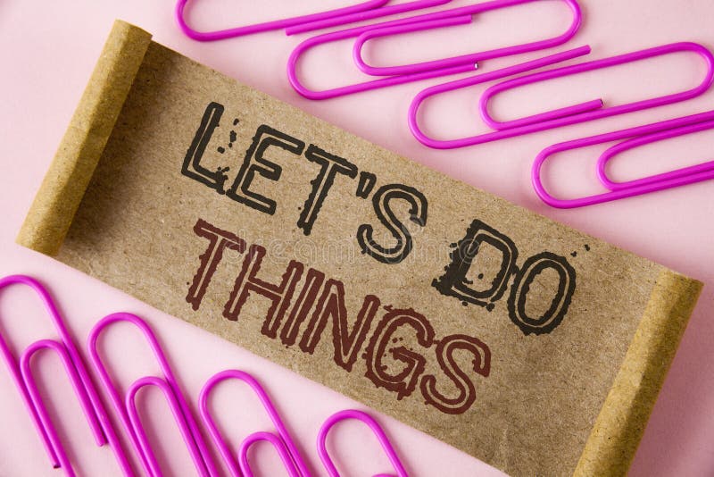 Handwriting Text Writing Let Us Do Things. Concept Meaning Try ...