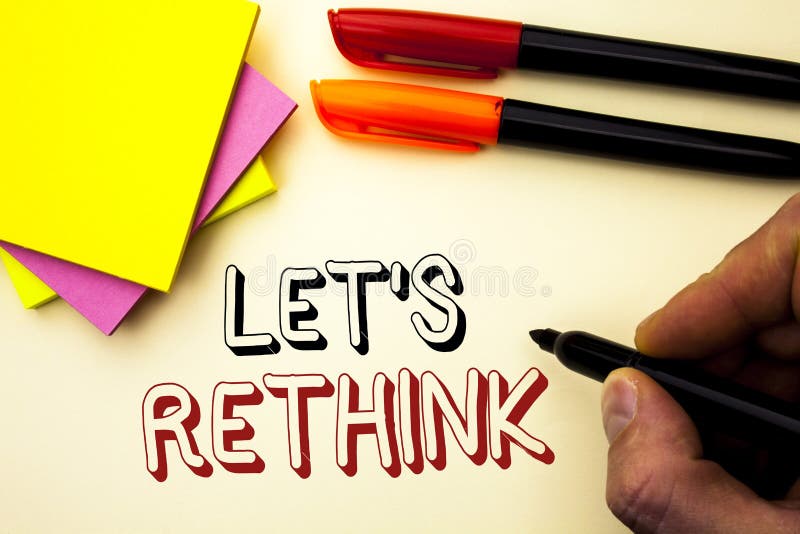 Handwriting Text Writing Let Us Rethink. Concept Meaning Give Pe Stock ... Handwriting Text Writing Let Us Rethink. Concept Meaning Give Pe Stock ...