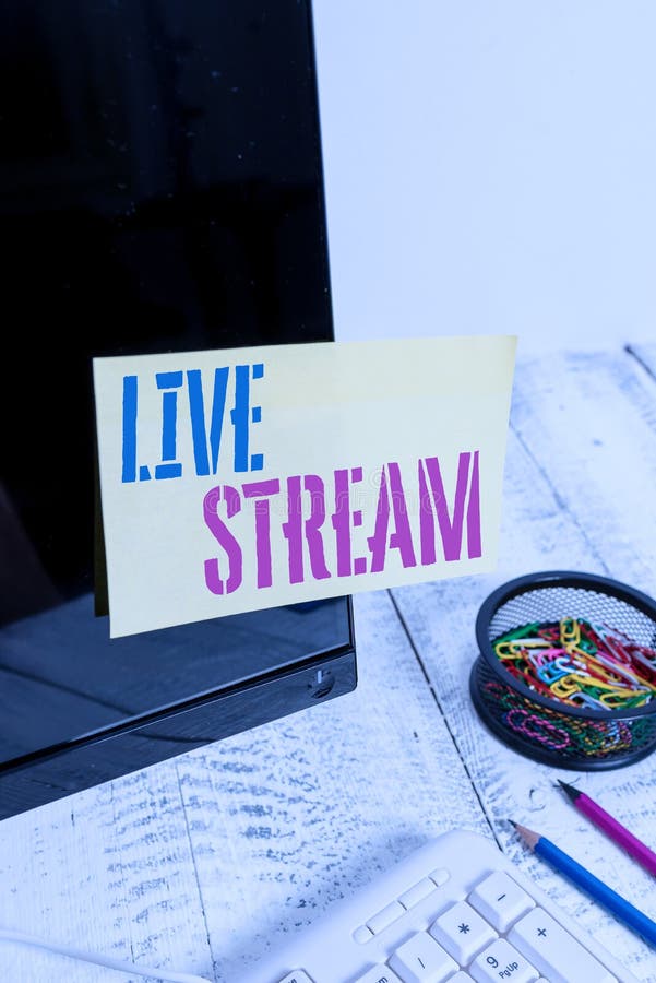 Handwriting Text Writing Live Stream. Concept Meaning Transmit or ... Handwriting Text Writing Live Stream. Concept Meaning Transmit or ...