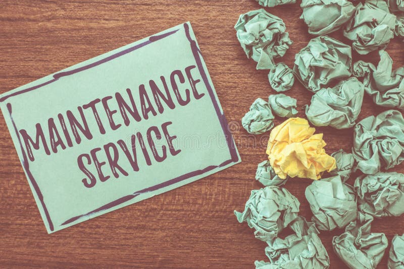 Handwriting Text Writing Maintenance Service. Concept Meaning Keep a ...