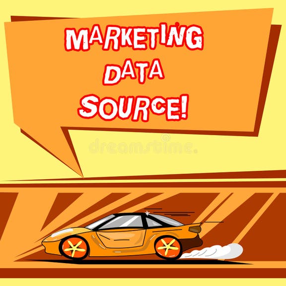 Handwriting Text Writing Marketing Data Source. Concept Meaning Connection Set Up To a Database ...