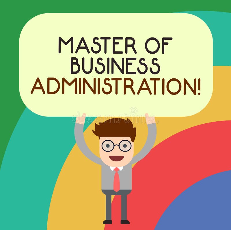 Handwriting Text Writing Master of Business Administration. Concept ...