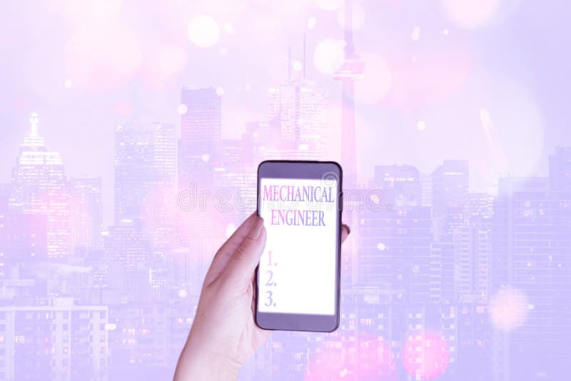 Handwriting Text Writing Mechanical Engineer. Concept Meaning Applied ...