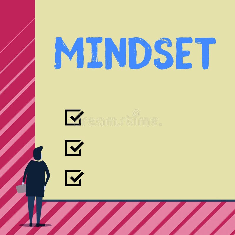 Handwriting Text Writing Mindset. Concept Meaning a Standard Thought of ...