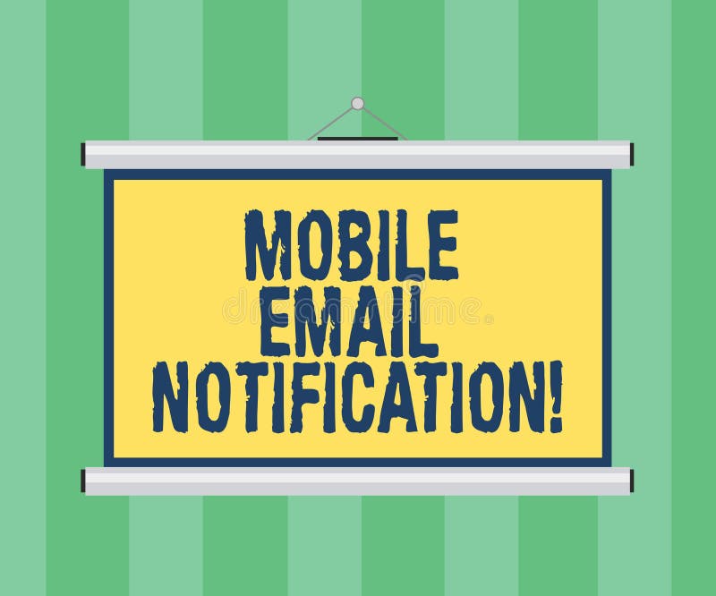 Handwriting Text Writing Mobile Email Notification. Concept Meaning ...