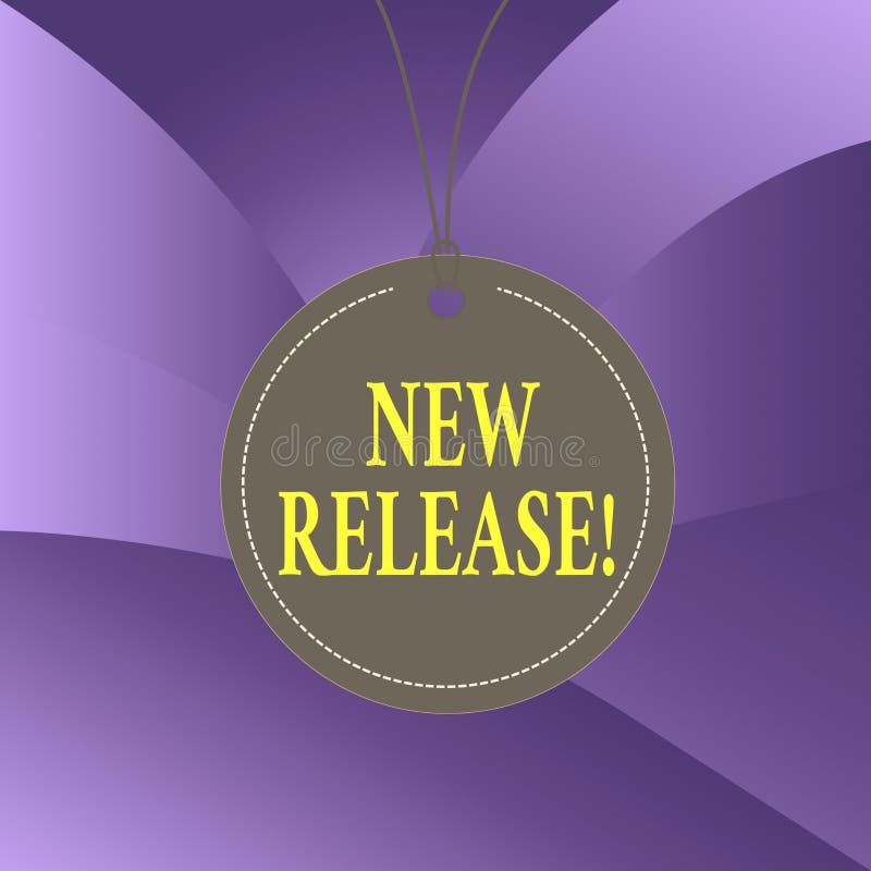 Handwriting Text Writing New Release. Concept Meaning Announcing ...