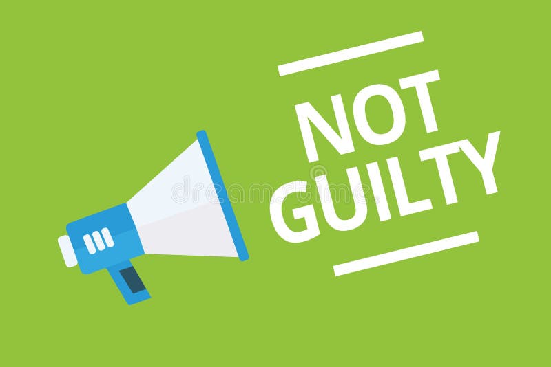 Not Guilty concept stock image. Image of authority, concept - 66831351