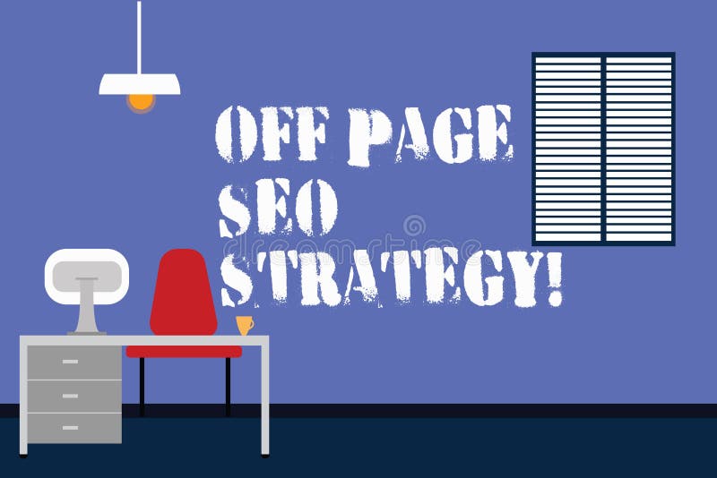 Offpage and Onpage SEO stock vector. Illustration of page - 32683506