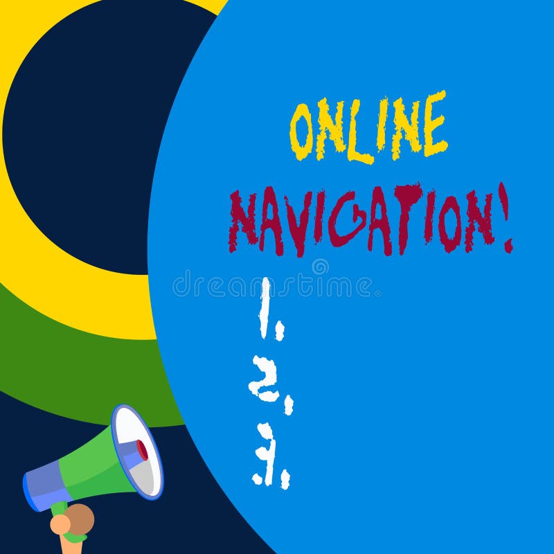 Handwriting Text Writing Online Navigation. Concept Meaning Navigating ...