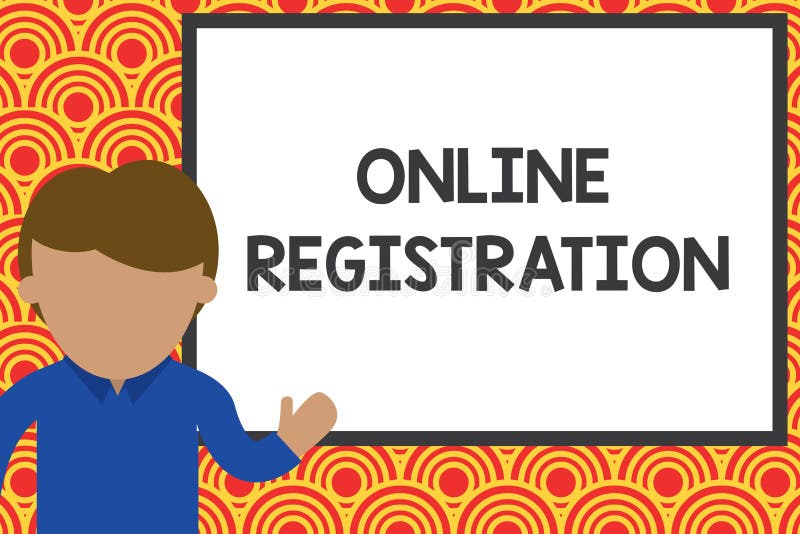 Handwriting Text Writing Online Registration. Concept Meaning System ...