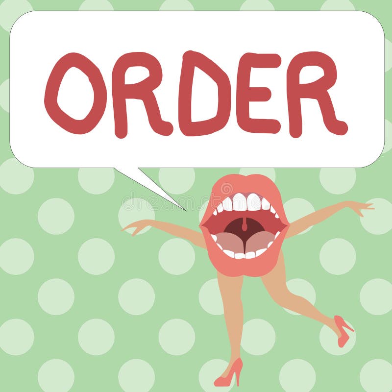 Handwriting Text Writing Order. Concept Meaning Arrangement of People ...