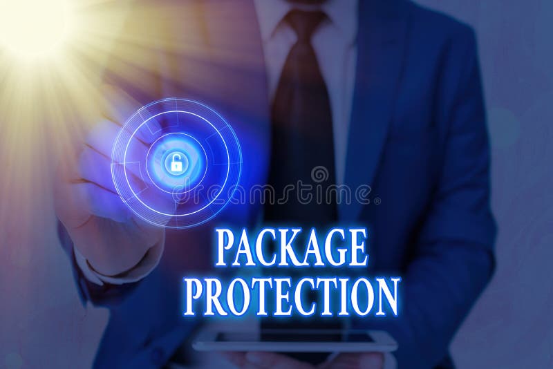 Handwriting Text Writing Package Protection. Concept Meaning Wrapping ...