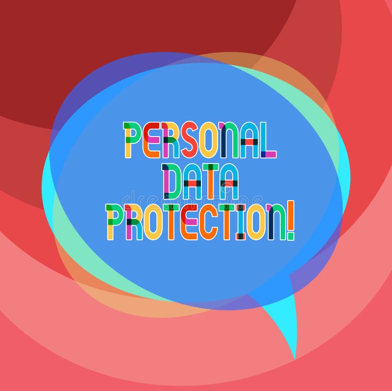 Handwriting Text Writing Personal Data Protection. Concept Meaning ...