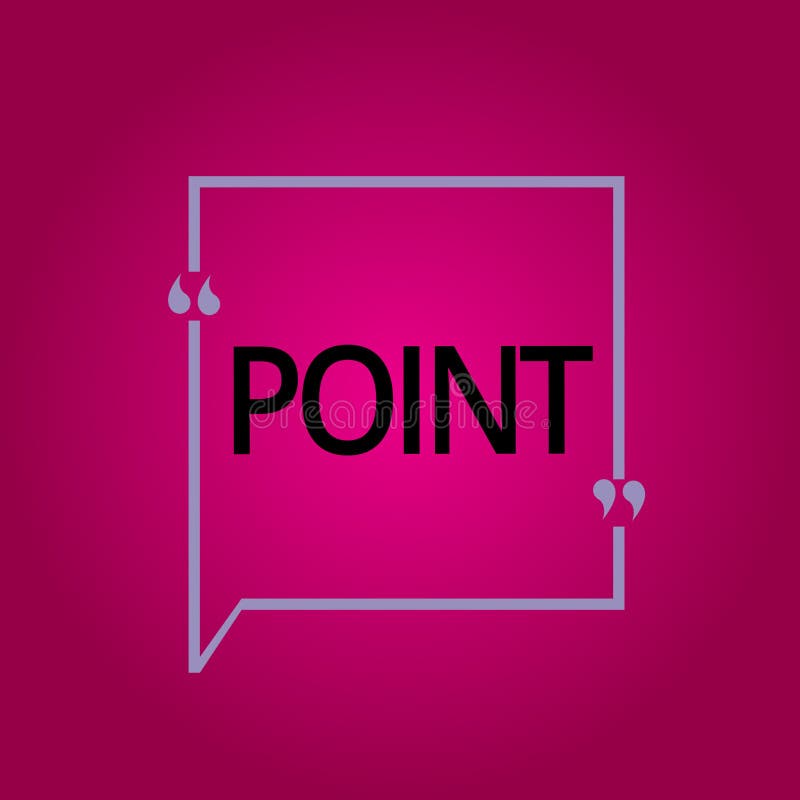 Handwriting Text Writing Point. Concept Meaning Dot or Other ...