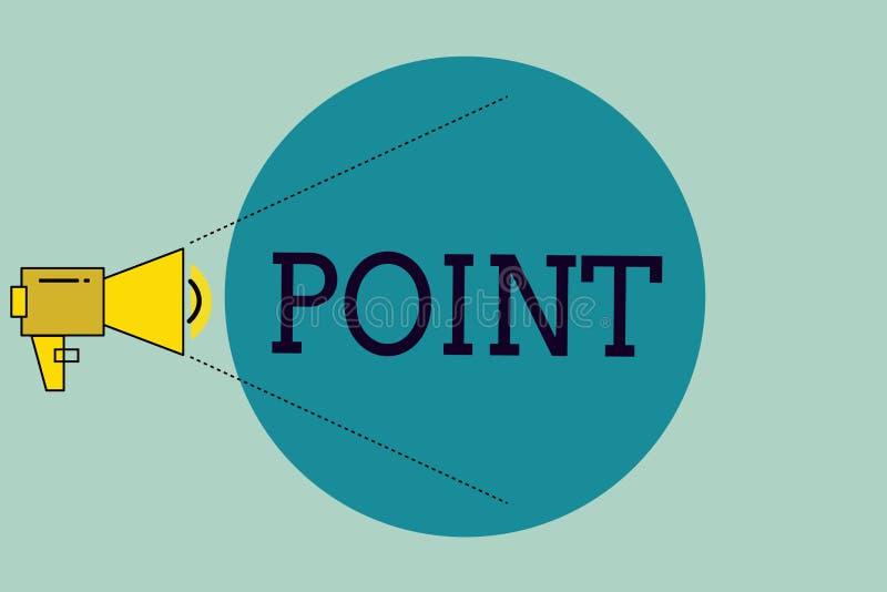 Handwriting Text Writing Point. Concept Meaning Dot or Other ...