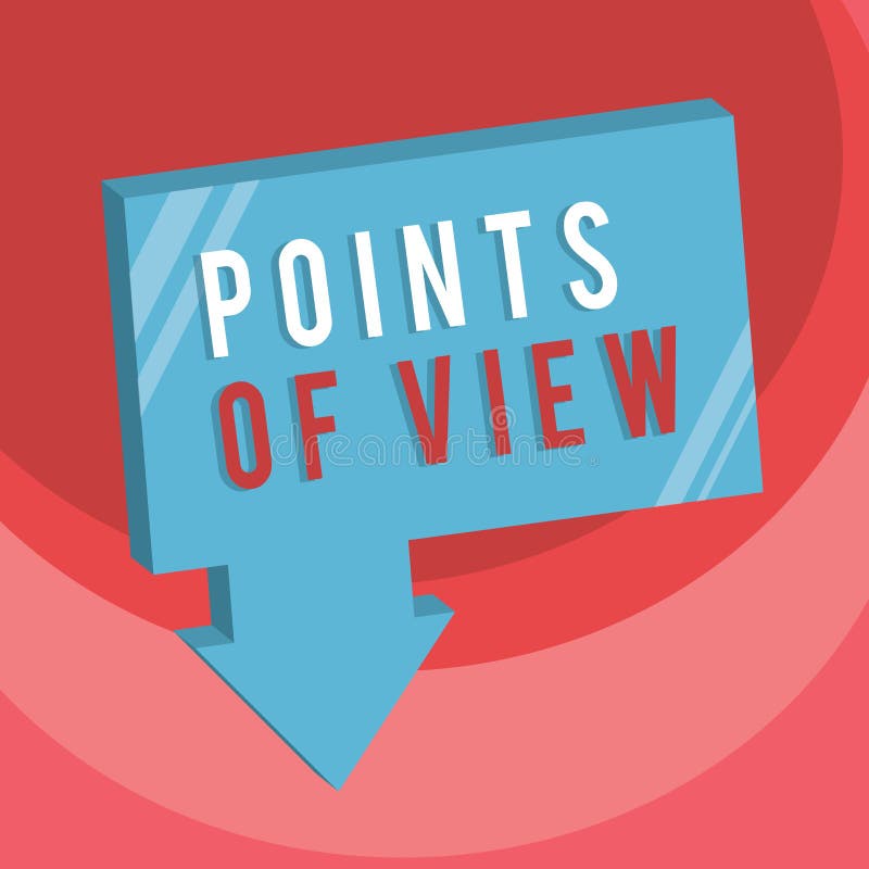 Handwriting Text Writing Points of View. Concept Meaning Interpretation ...