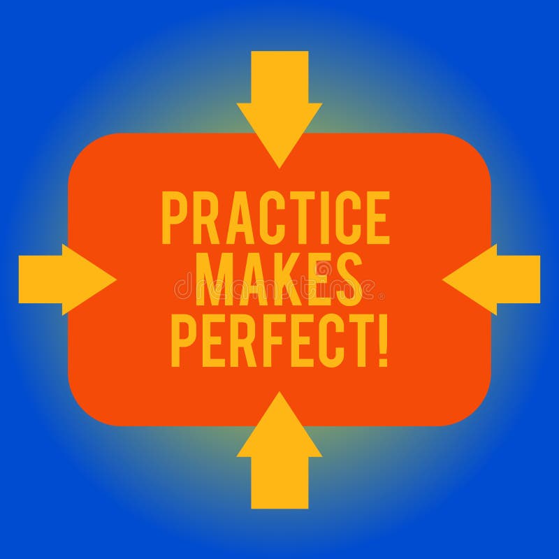 Handwriting Text Writing Practice Makes Perfect. Concept Meaning ...