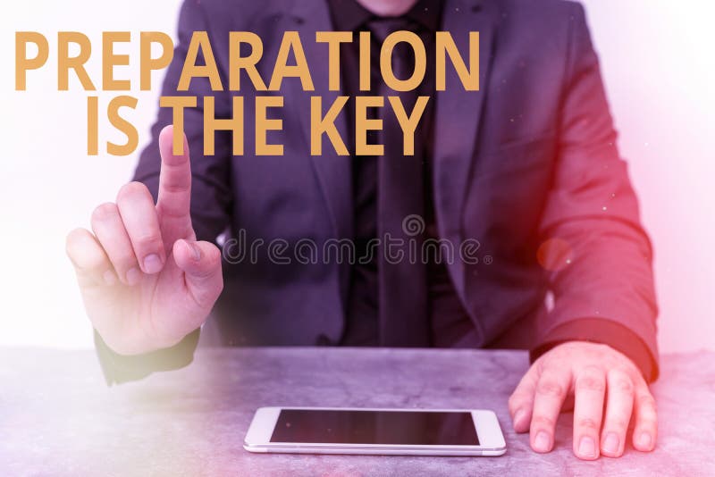 Handwriting Text Writing Preparation is the Key. Concept Meaning it ...