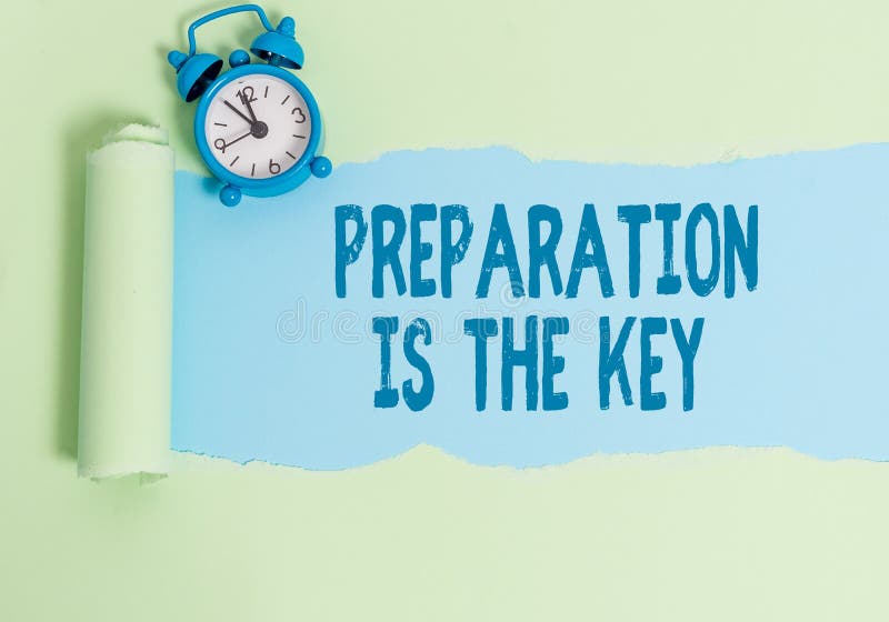 Handwriting Text Writing Preparation is the Key. Concept Meaning it ...