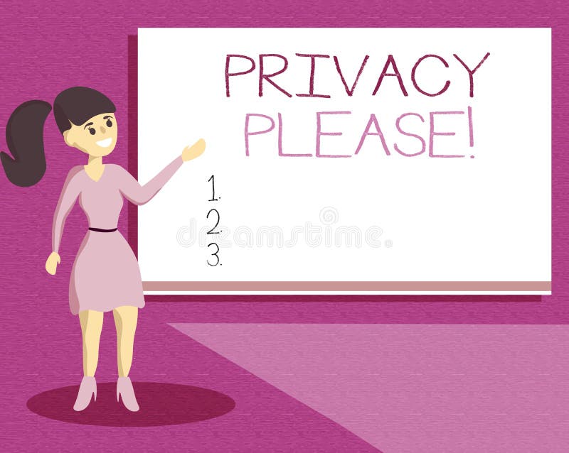 Handwriting Text Writing Privacy Please. Concept Meaning Asking Someone ...