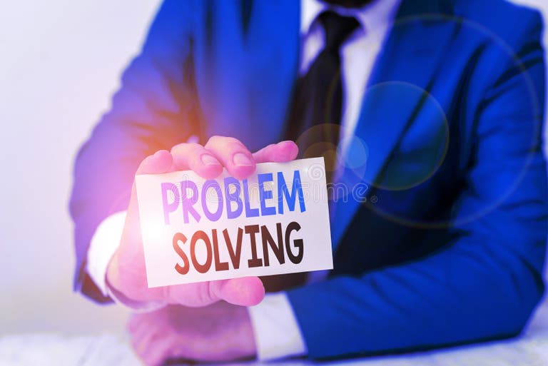 Handwriting Text Writing Problem Solving. Concept Meaning Process of ...