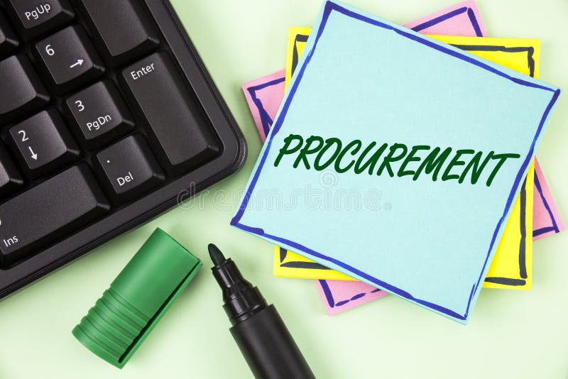 Handwriting Text Writing Procurement. Concept Meaning Obtaining ...