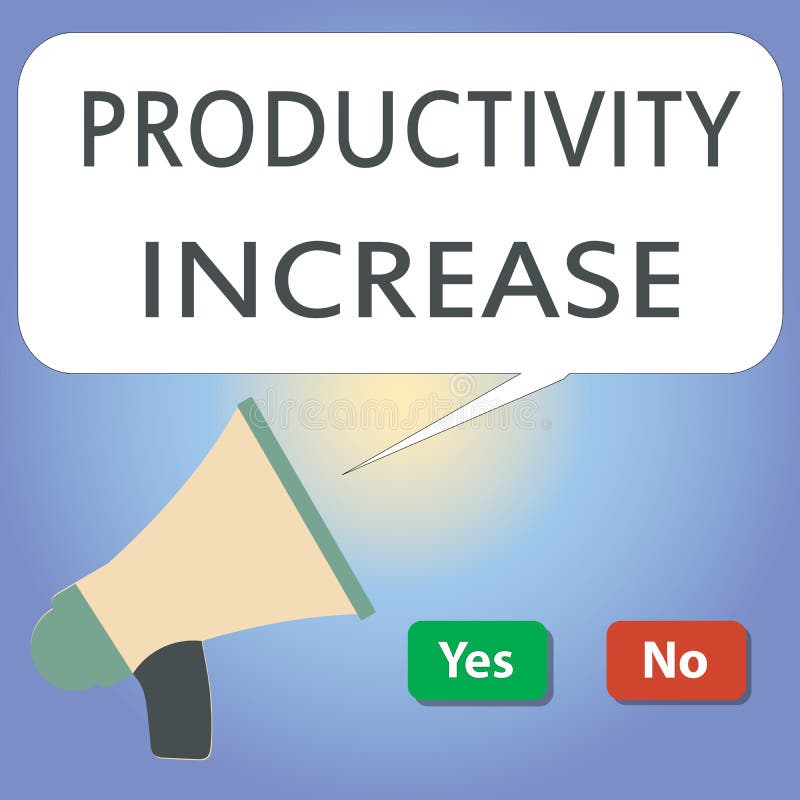 Handwriting Text Writing Productivity Increase. Concept Meaning Get ...