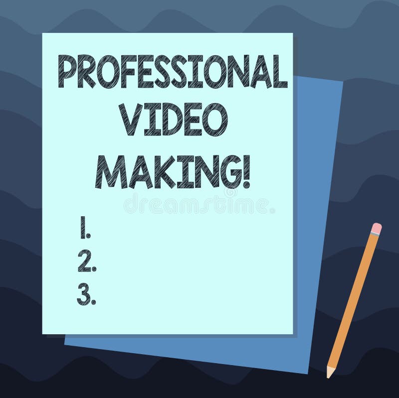 Handwriting Text Writing Professional Video Making. Concept Meaning ...
