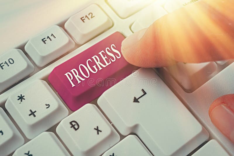 Handwriting Text Writing Progress. Concept Meaning Development Towards ...