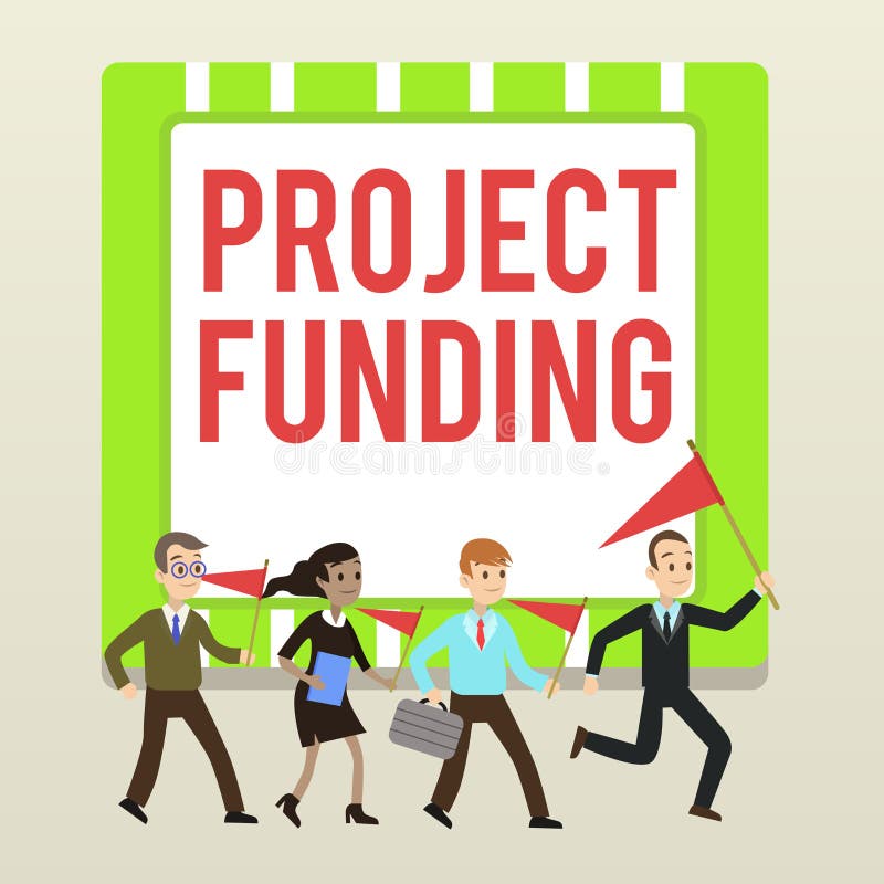 Handwriting Text Writing Project Funding. Concept Meaning Paying for ...